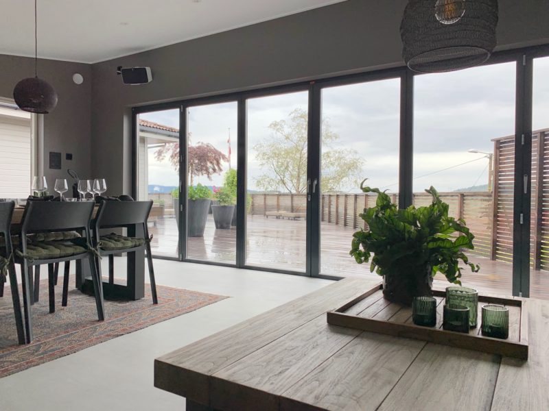 Foldedører ute | Sunflex SF55 | Skreddersydd for terrasse og utestue ...