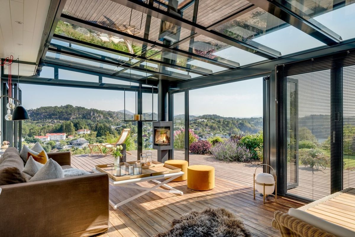 Foldedører ute | Sunflex SF55 | Skreddersydd for terrasse og utestue ...