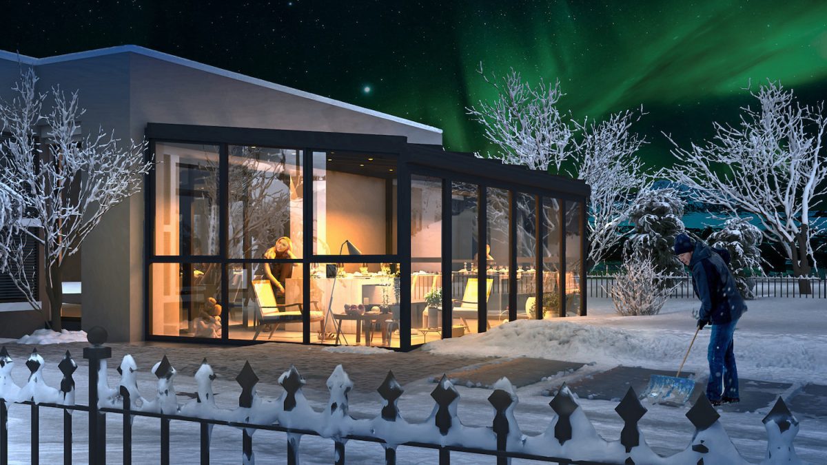 Vinterhage - den fullisolerte utestuen | uteDESIGN