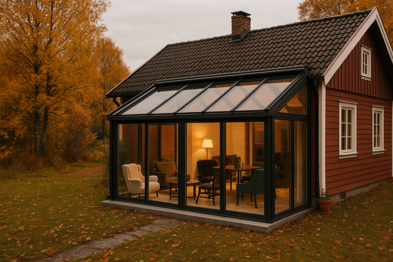 Vinterhage - den fullisolerte utestuen | uteDESIGN